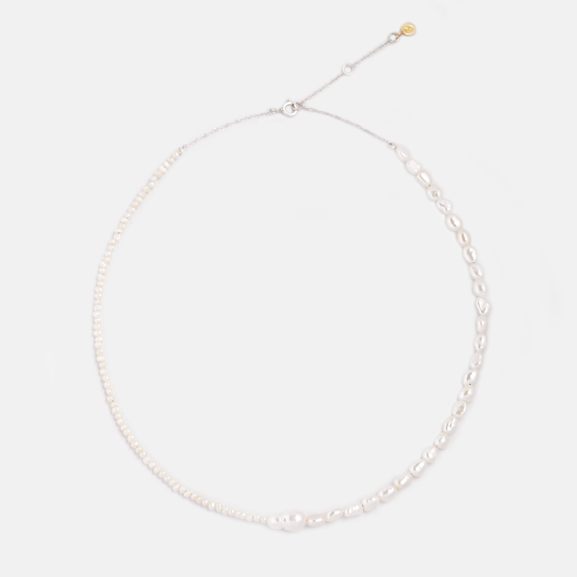 Rumi N. - Necklace with irregular freshwater Pearls. Adjustable length ...